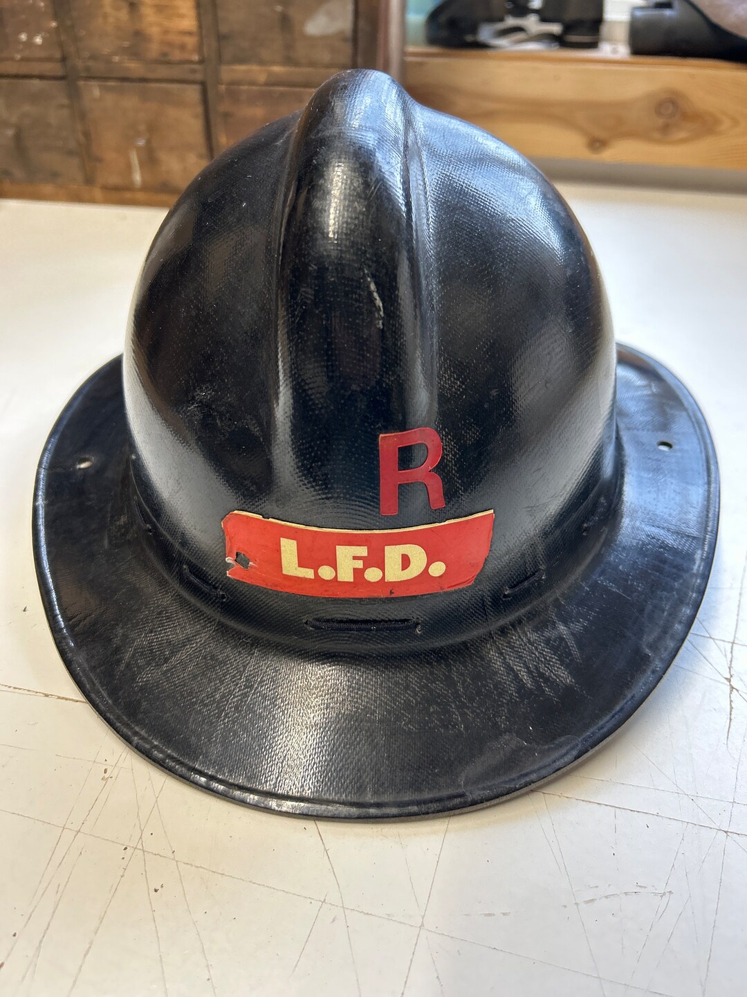 Vintage Fireman’s Helmet, Hard Hat, Firefighter, Fire Department ...