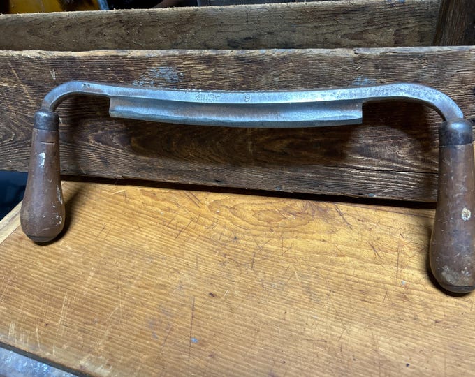 Vintage Timber Log Cabin Draw Knife , Barton 1832, Wood Carving, 9 ...