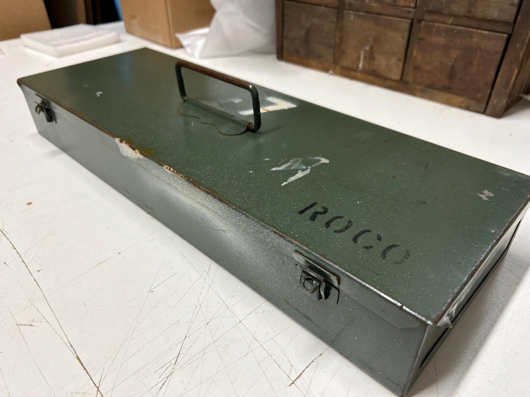 Metal Tool Box, Craft Box, Cleaned, Metal Crate Box. - Etsy