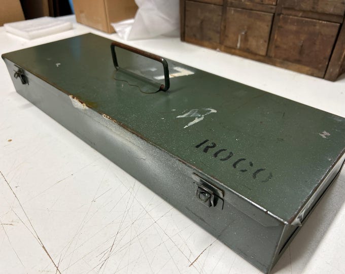 Metal Tool Box, Craft Box, Cleaned, Metal Crate Box. - Etsy