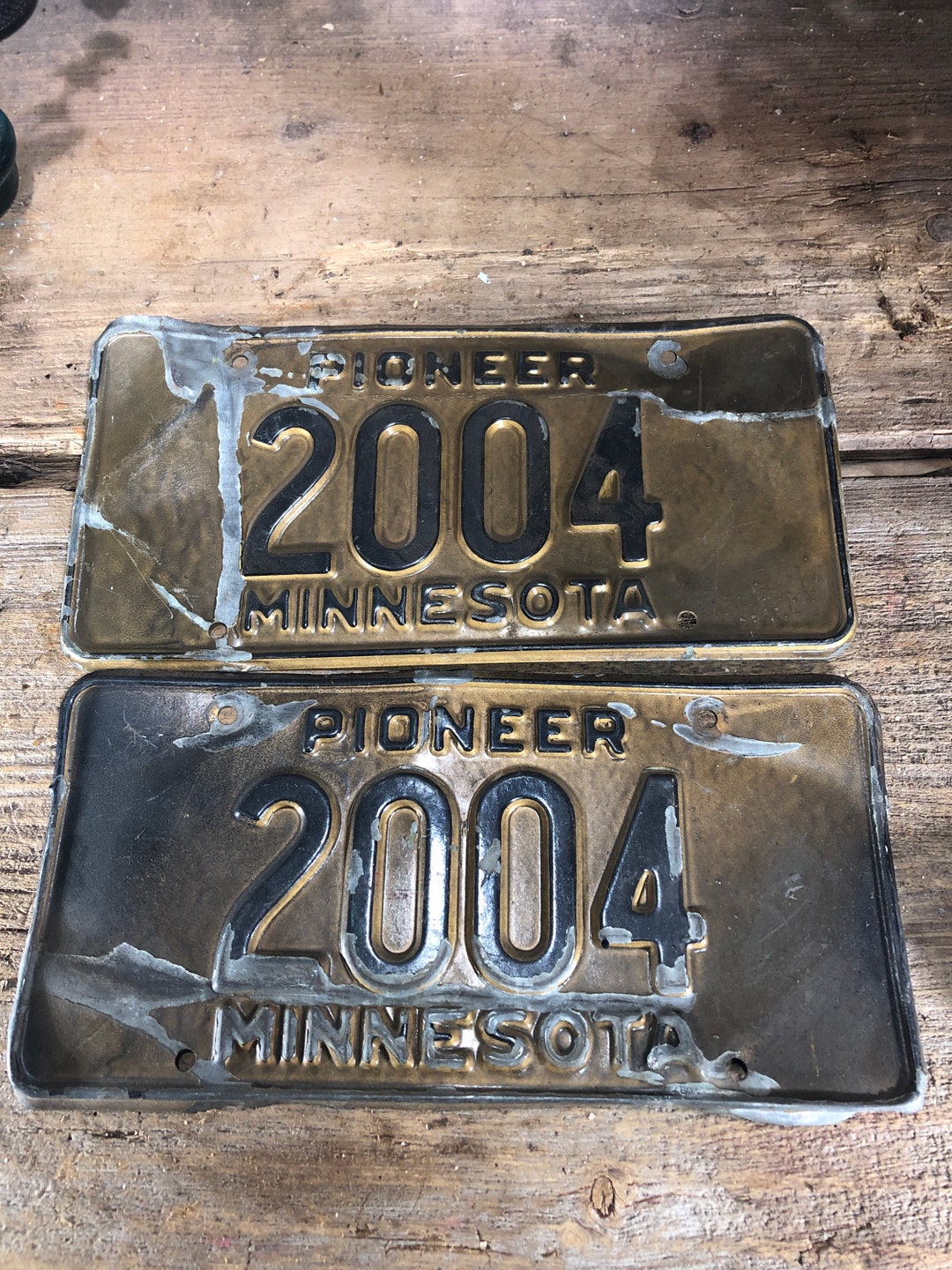 Vintage License Plates, Minnesota Pioneer 2004 - Etsy