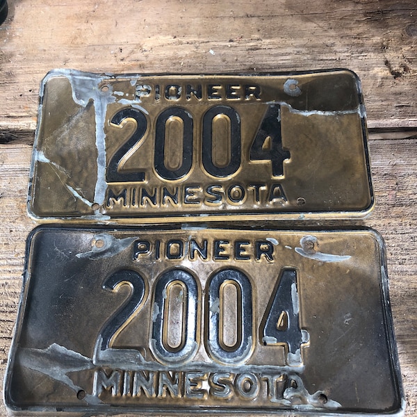 Antique Minnesota License Plate - Etsy