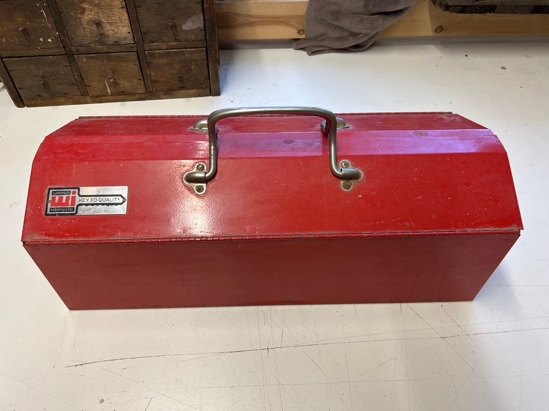 Metal Tool Box, Craft Box, Cleaned, Metal Crate Box. - Etsy