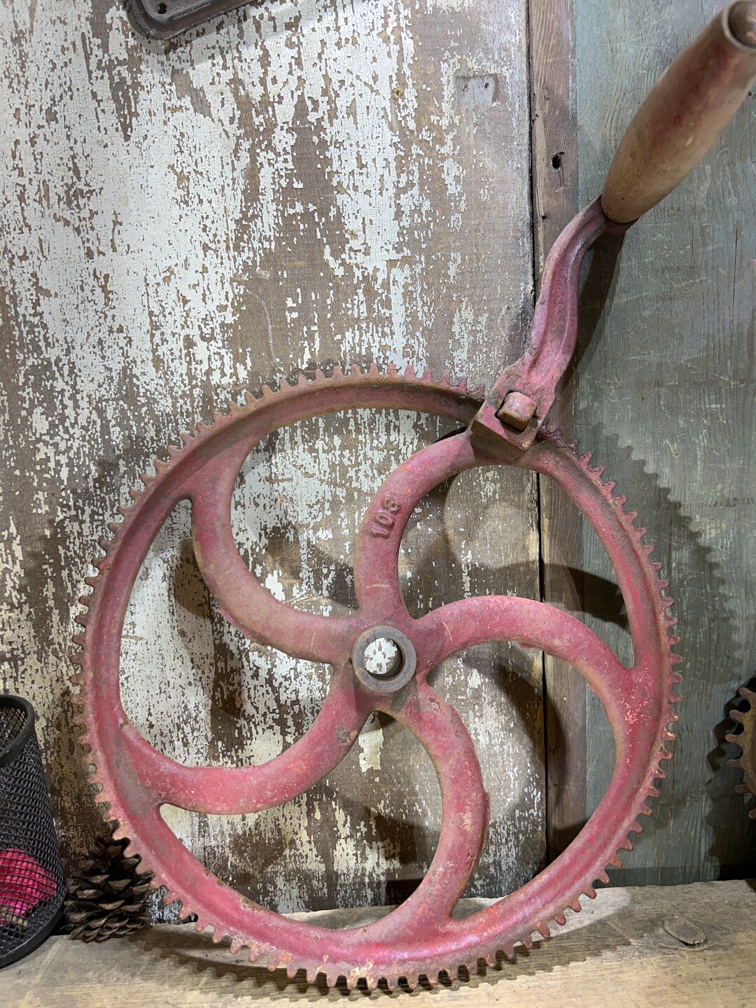 Vintage Industrial Salvage, Steampunk, Metal Gear Sprocket, Farm ...