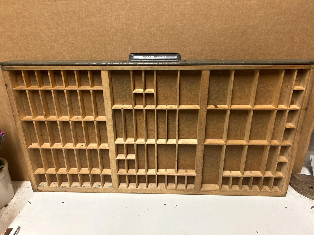 Cleaned Letter Press Tray/printer Drawer. Cleaned, Wood Display - Etsy