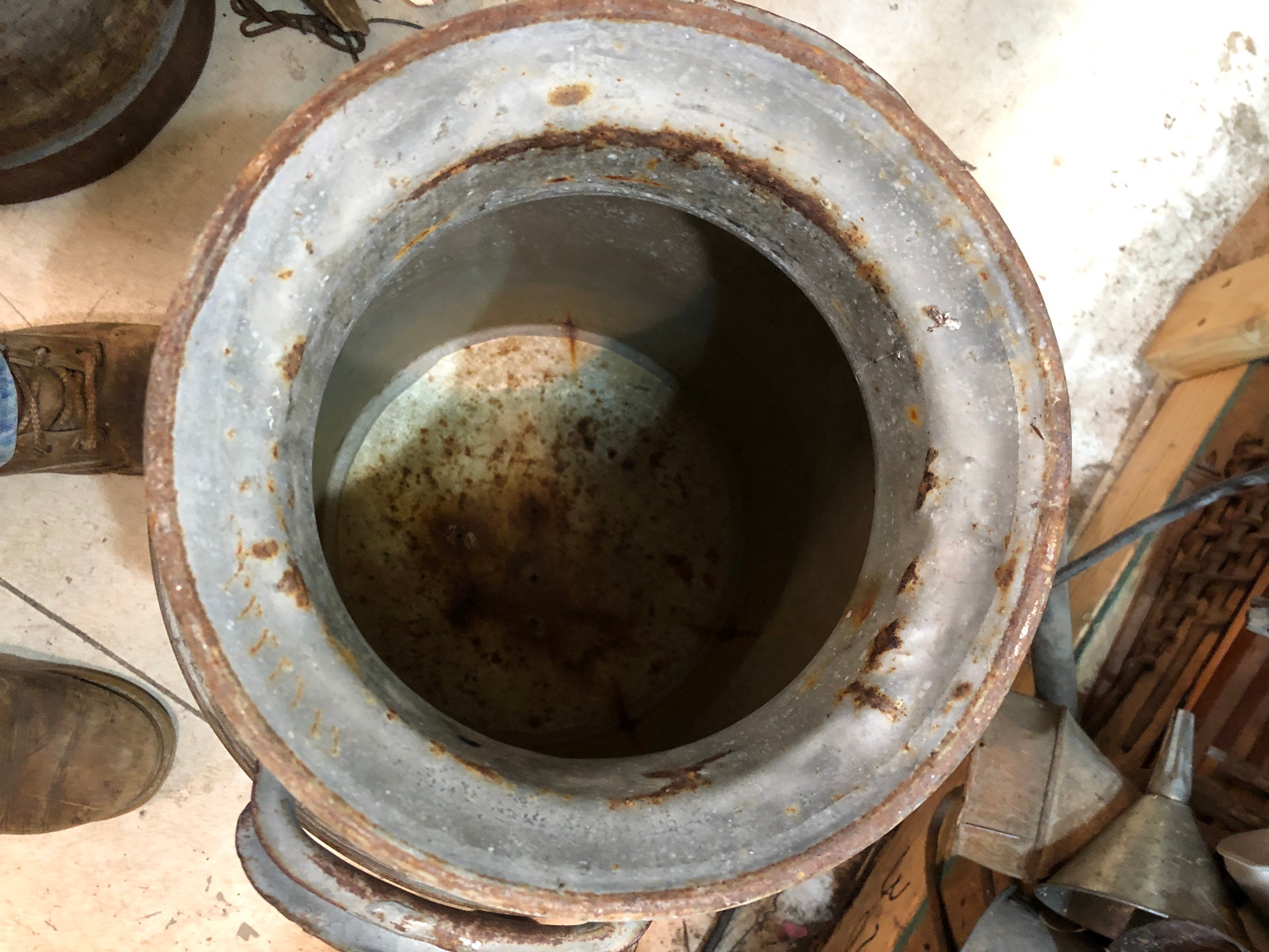 Vintage 10 Gallon Milk Can .cleanedfarm Salvage. Garden - Etsy