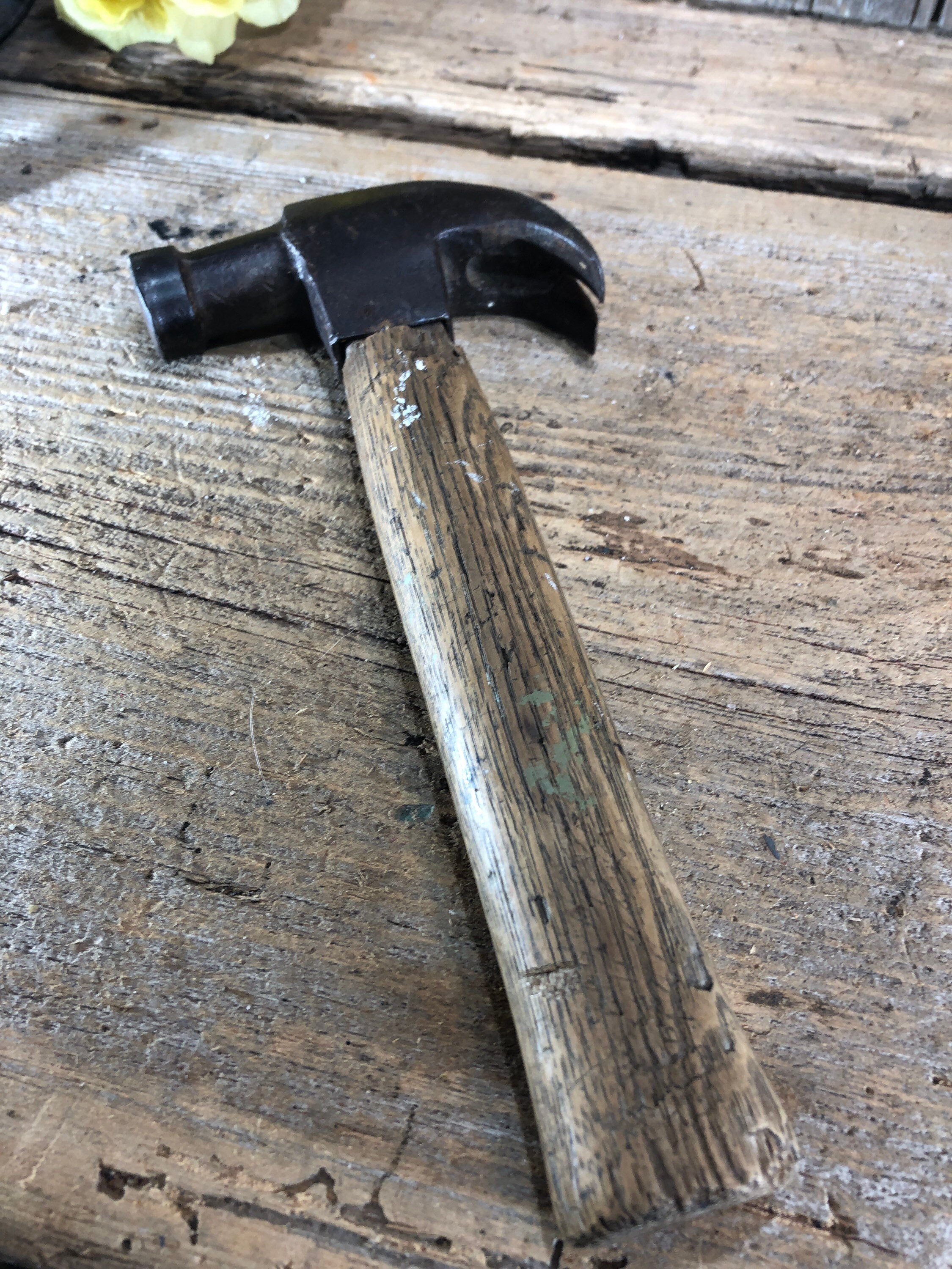 Vintage Claw Hammer, Forged .hickory Handle - Etsy