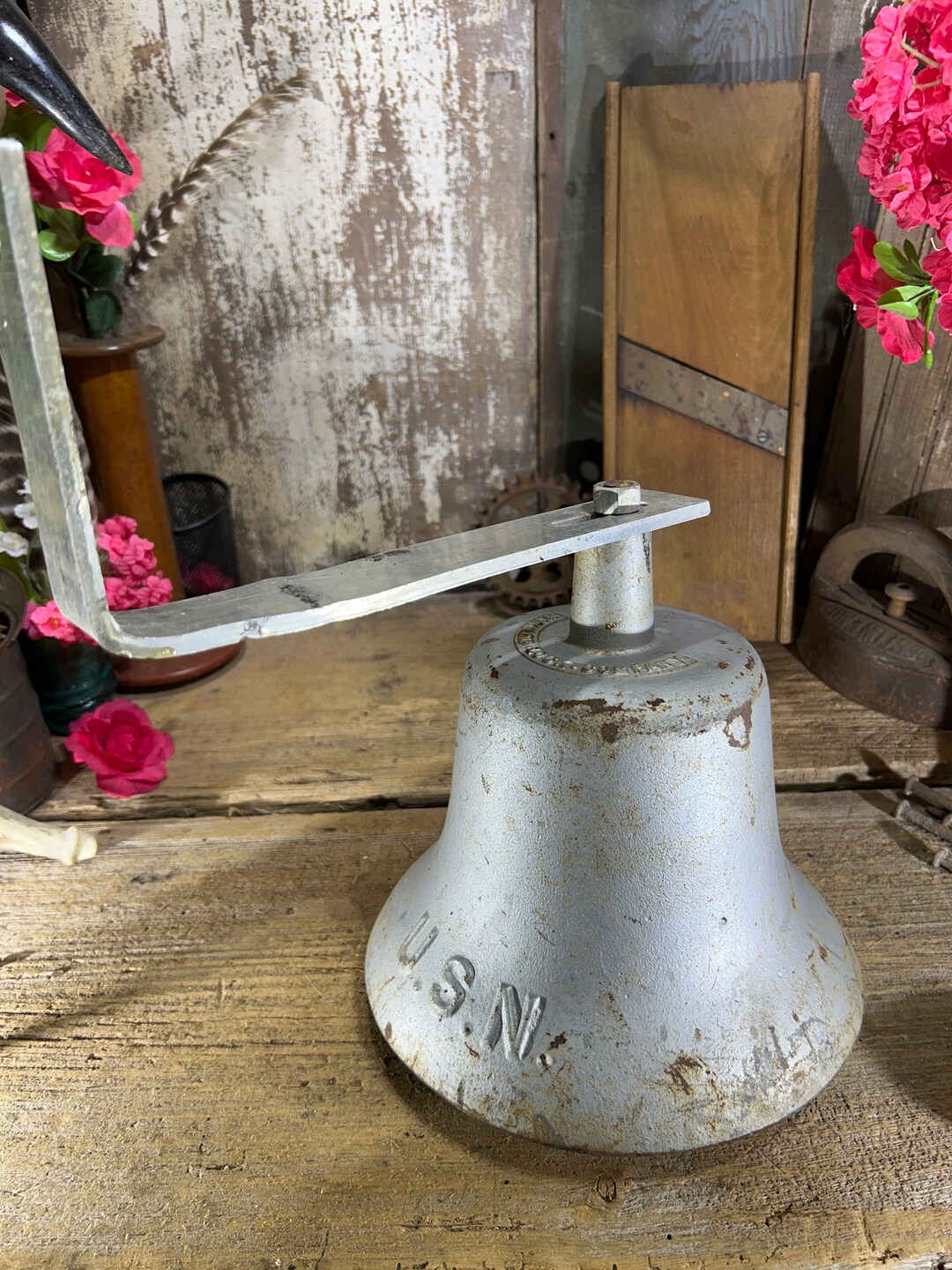 WW2 USN United States Navy Cast Iron Bell - Etsy