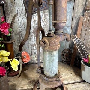 Vintage Well Pump.. Cistern Pump. ... Farm Salvage. Garden ,,red Jacket ...