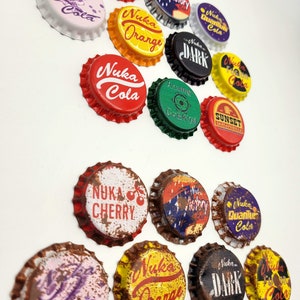 10 Fallout Unofficial Bottle Caps or Fridge Magnets in Weathered/clean ...