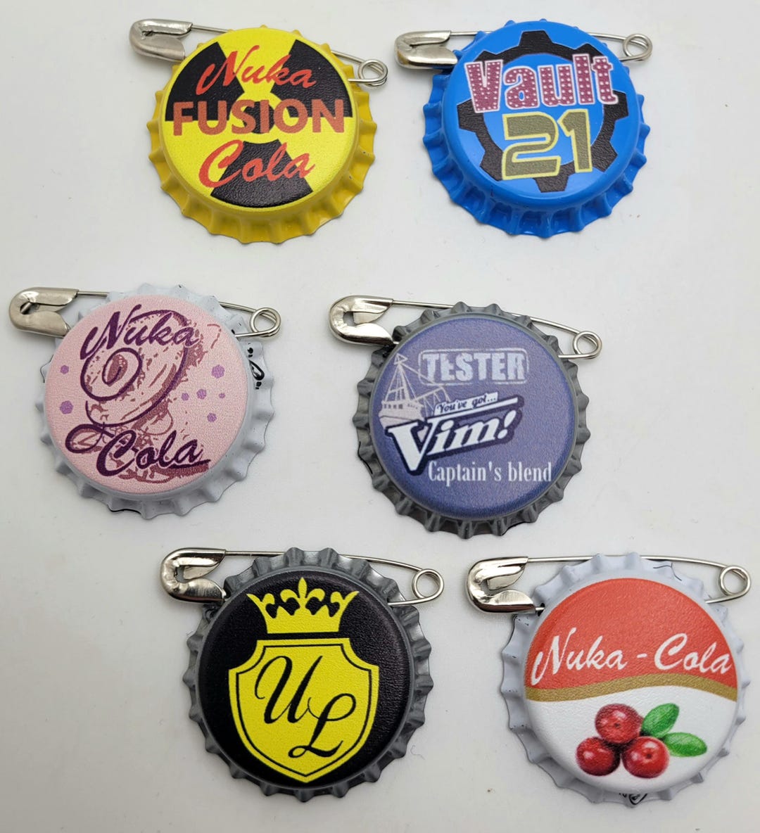 Bottle Cap Pins #1.1 Fallout Inspired You Pick Your Favorites! Sunset ...