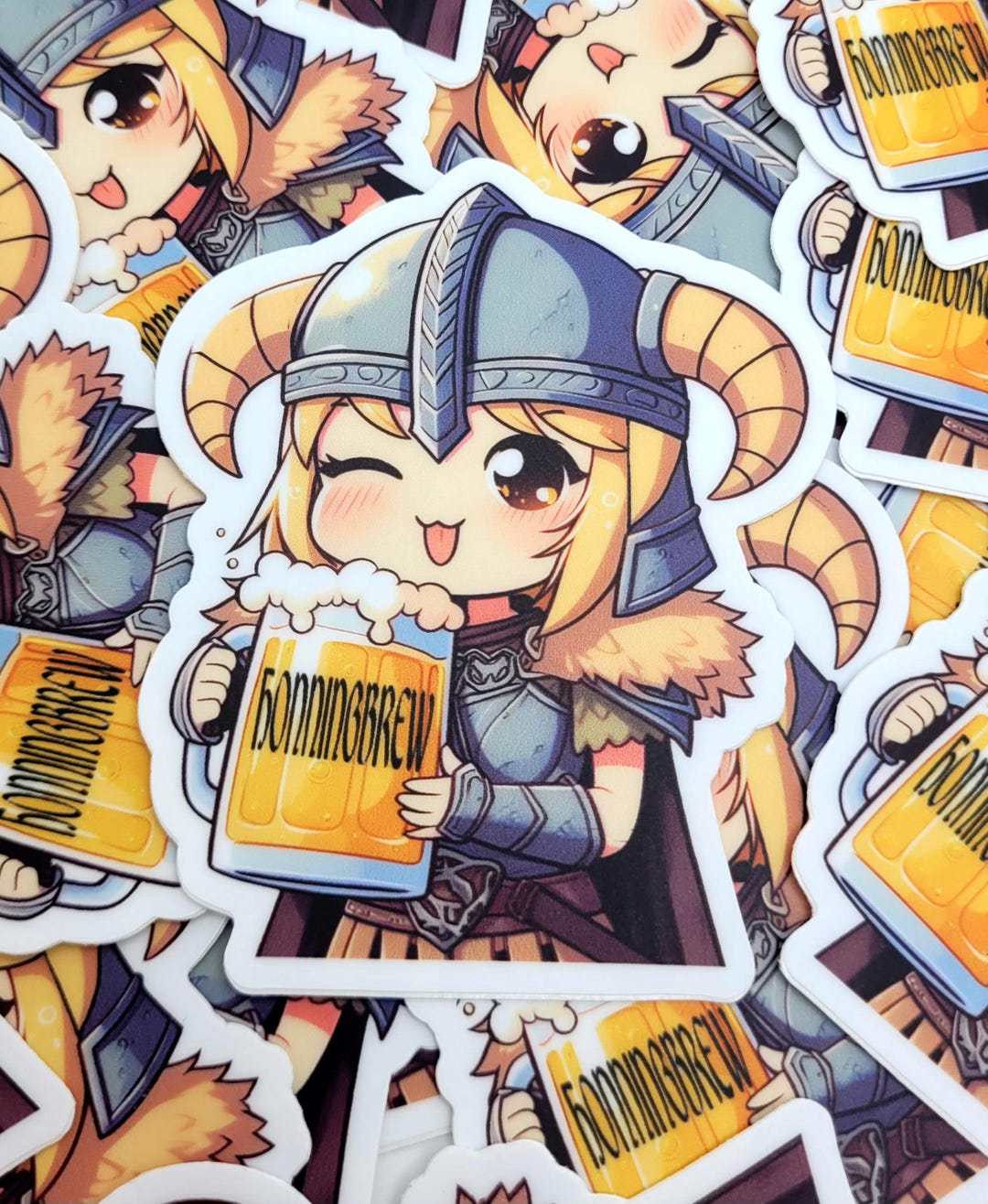 Skyrim Elder Scrolls Inspired Unofficial Girl Nord With Mead Vinyl ...