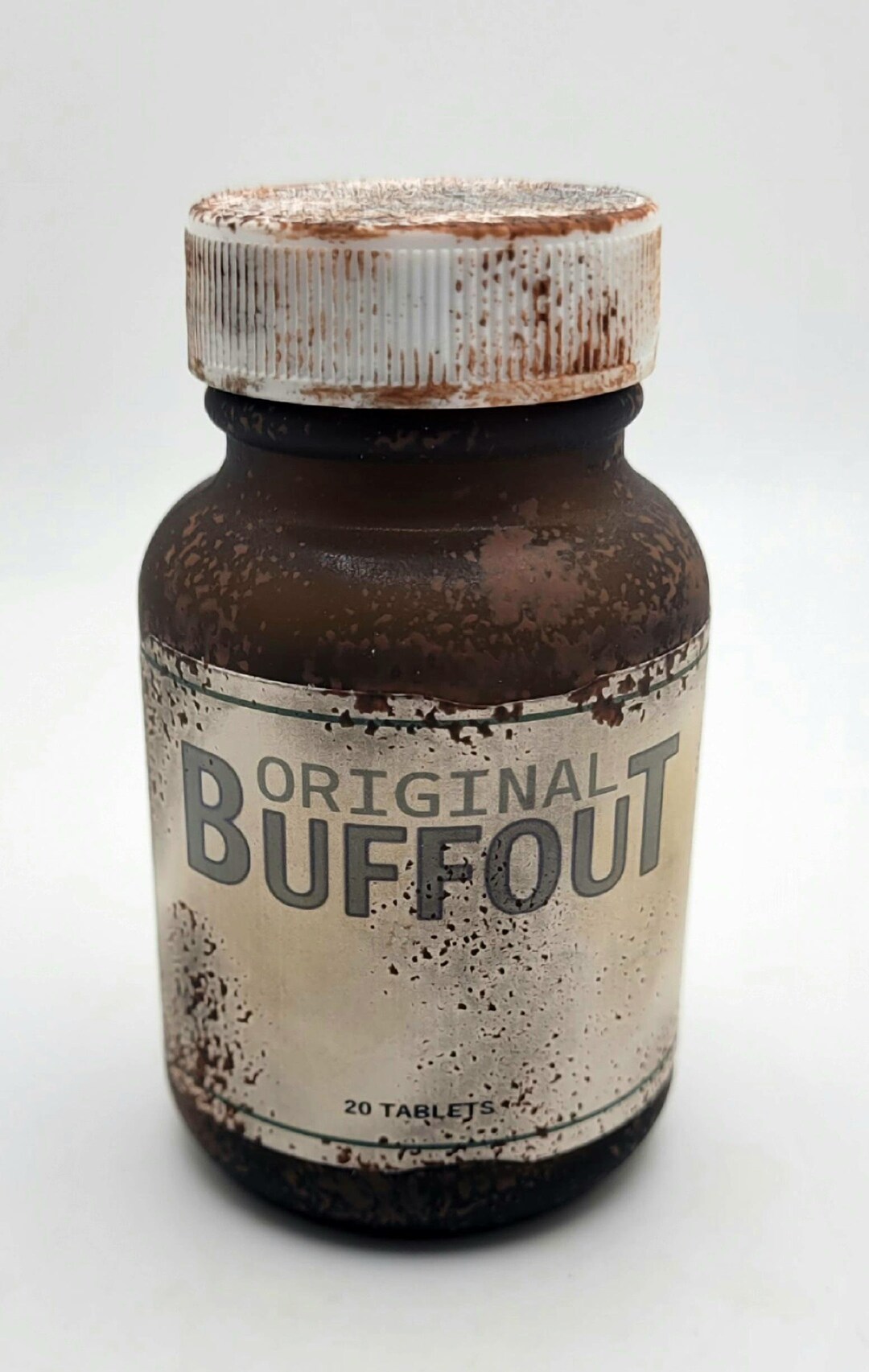 Buffout, Fallout 4 Inspired Weathered Glass Bottle Container Prop With ...
