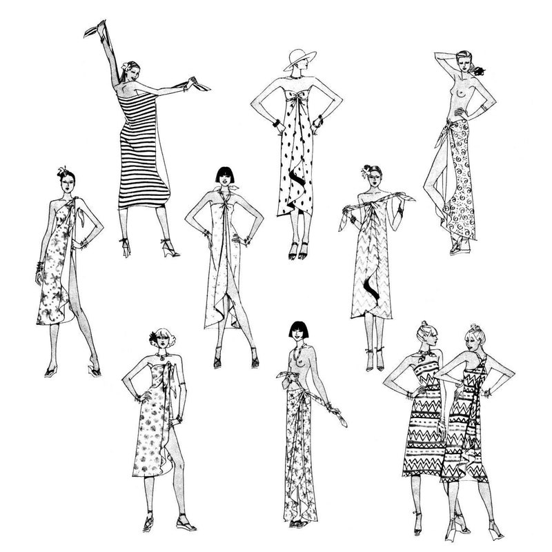 Sarong Sewing Pattern - Etsy