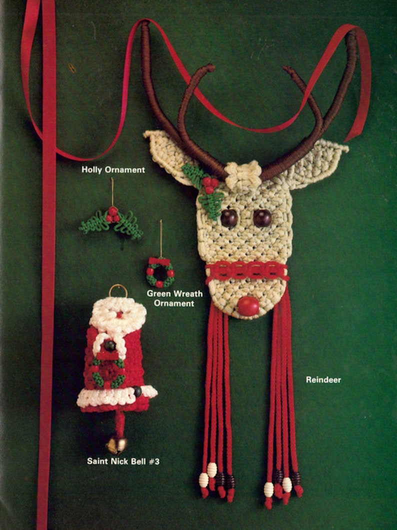 Macramé Holiday III 19 Vintage Macrame Christmas Patterns - Etsy