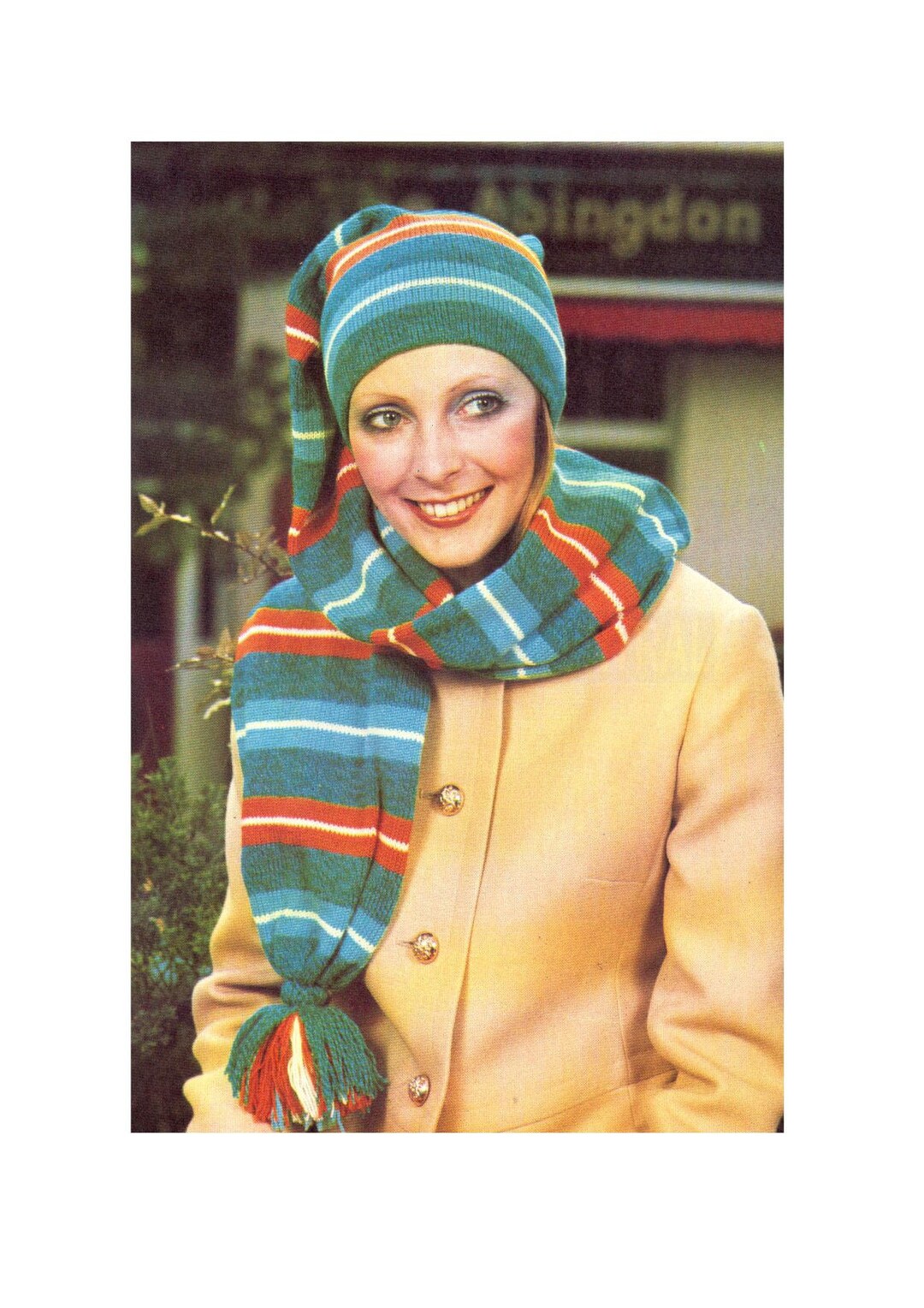 Vintage 70s Stocking Cap Pattern Instant Download PDF 2 Pages - Etsy