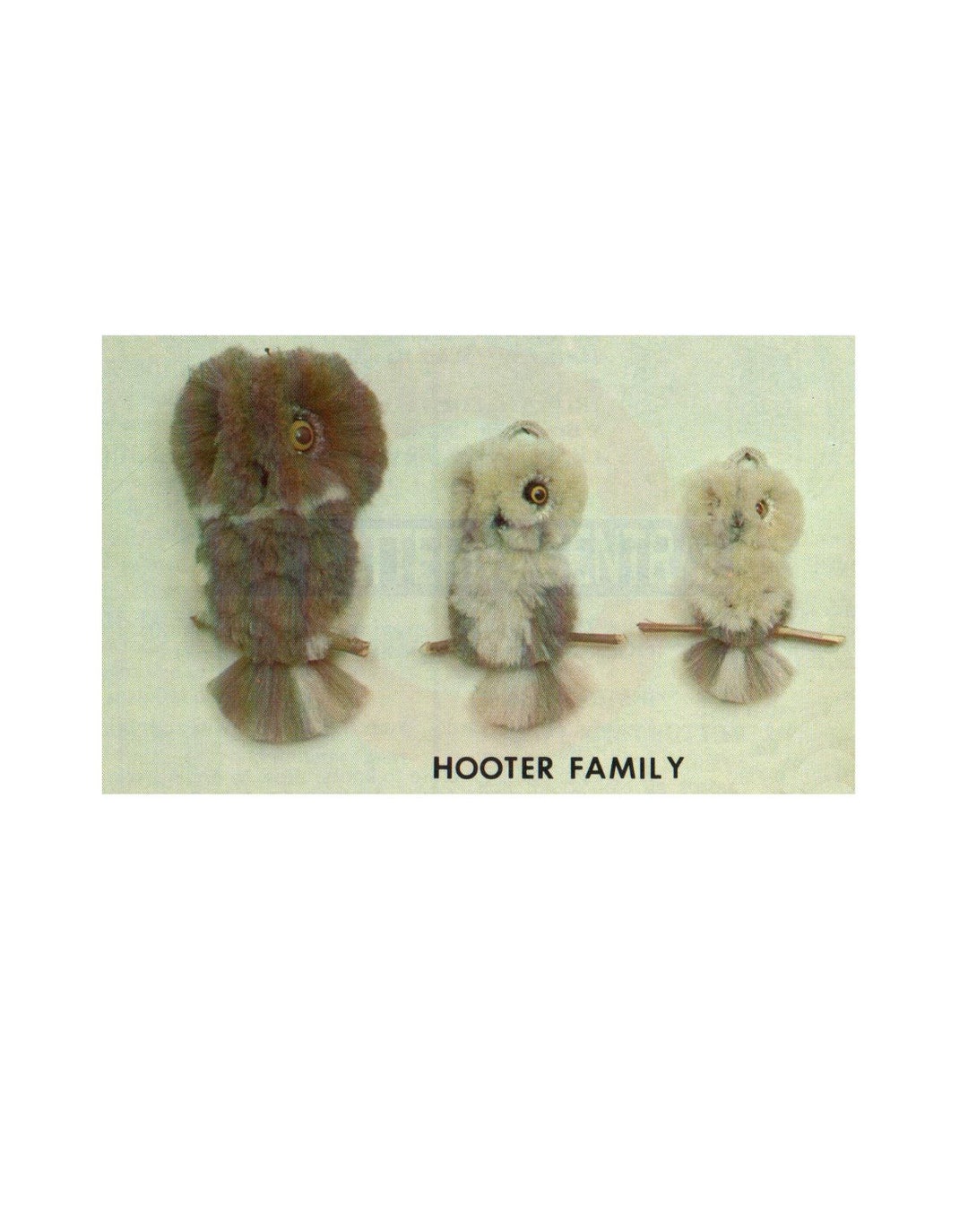 Vintage 70s Owl Family Pattern Instant Download PDF 2 Pages - Etsy