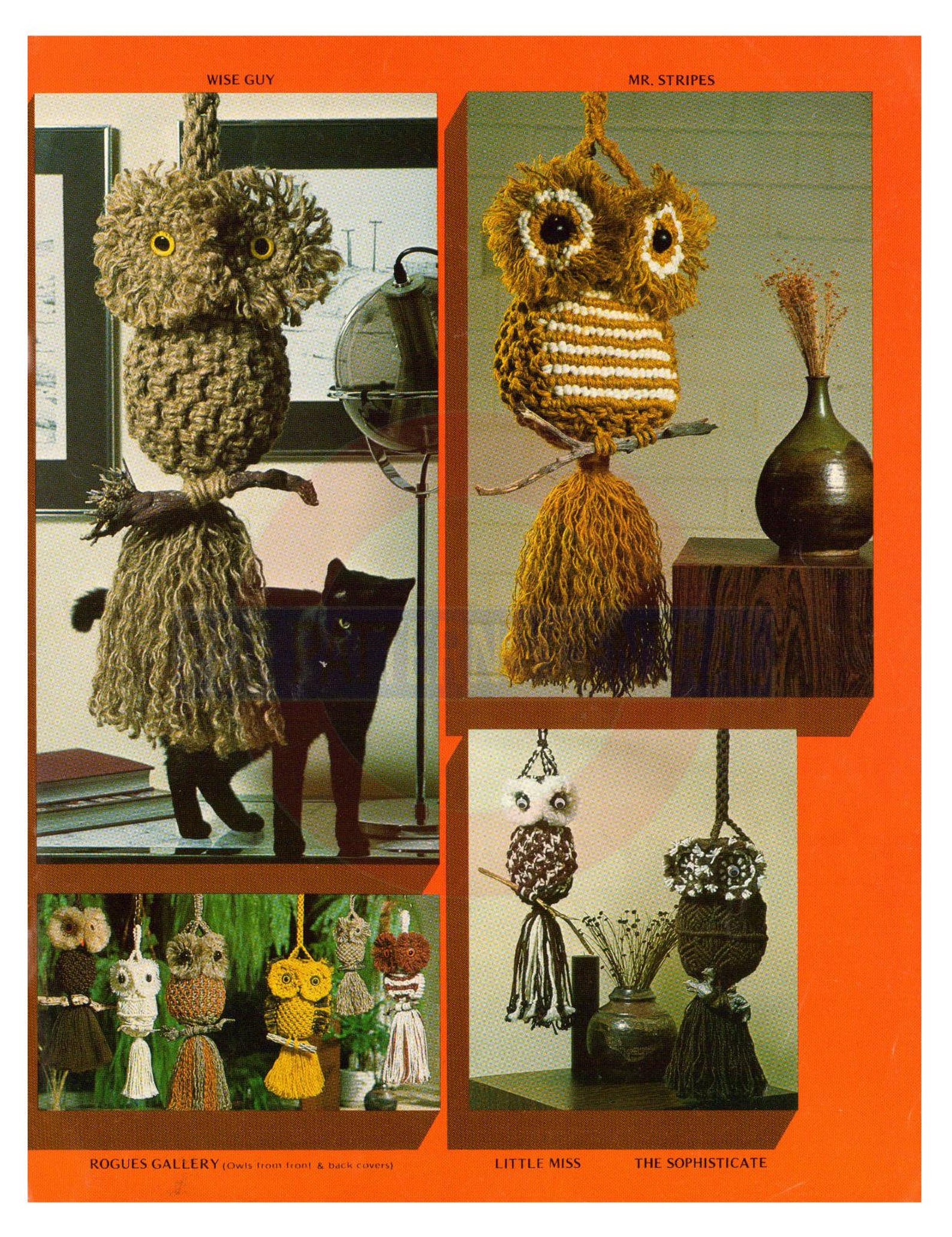 Rascals 13 Vintage Macrame Owl Patterns Instant Download - Etsy