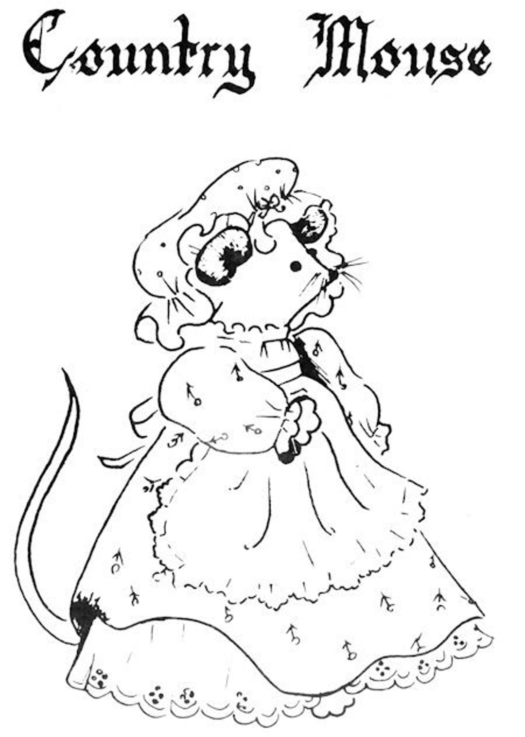 Country Mouse Sewing Pattern Instant Download PDF 14 Pages - Etsy