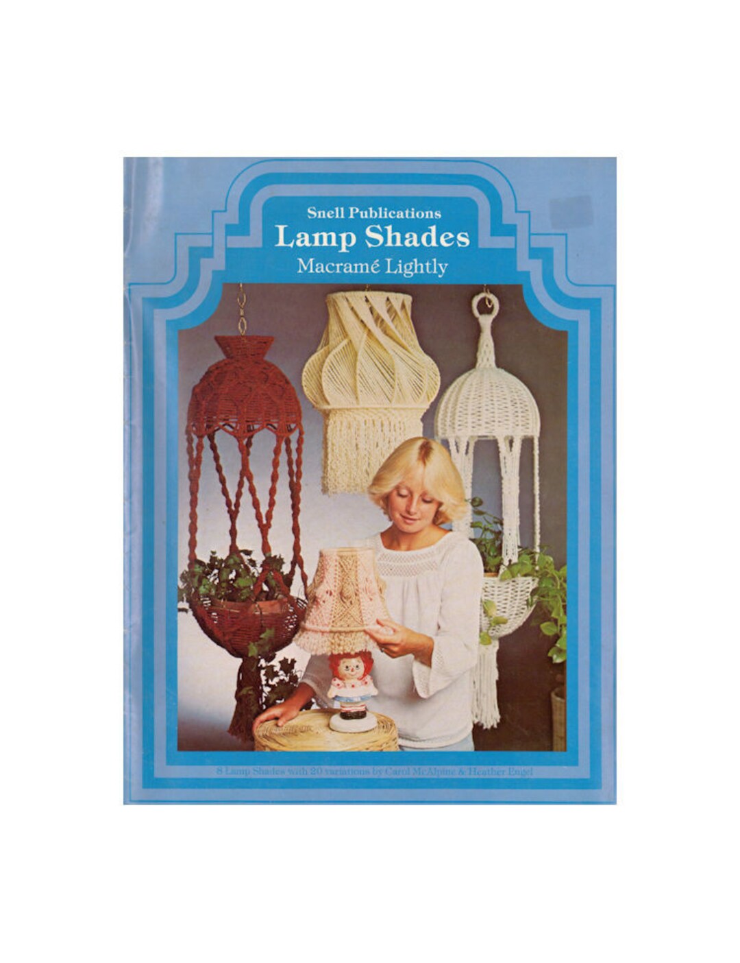 Lamp Shades - Macramé Lightly 1978 - Eight Vintage Macrame Lamp Shade ...