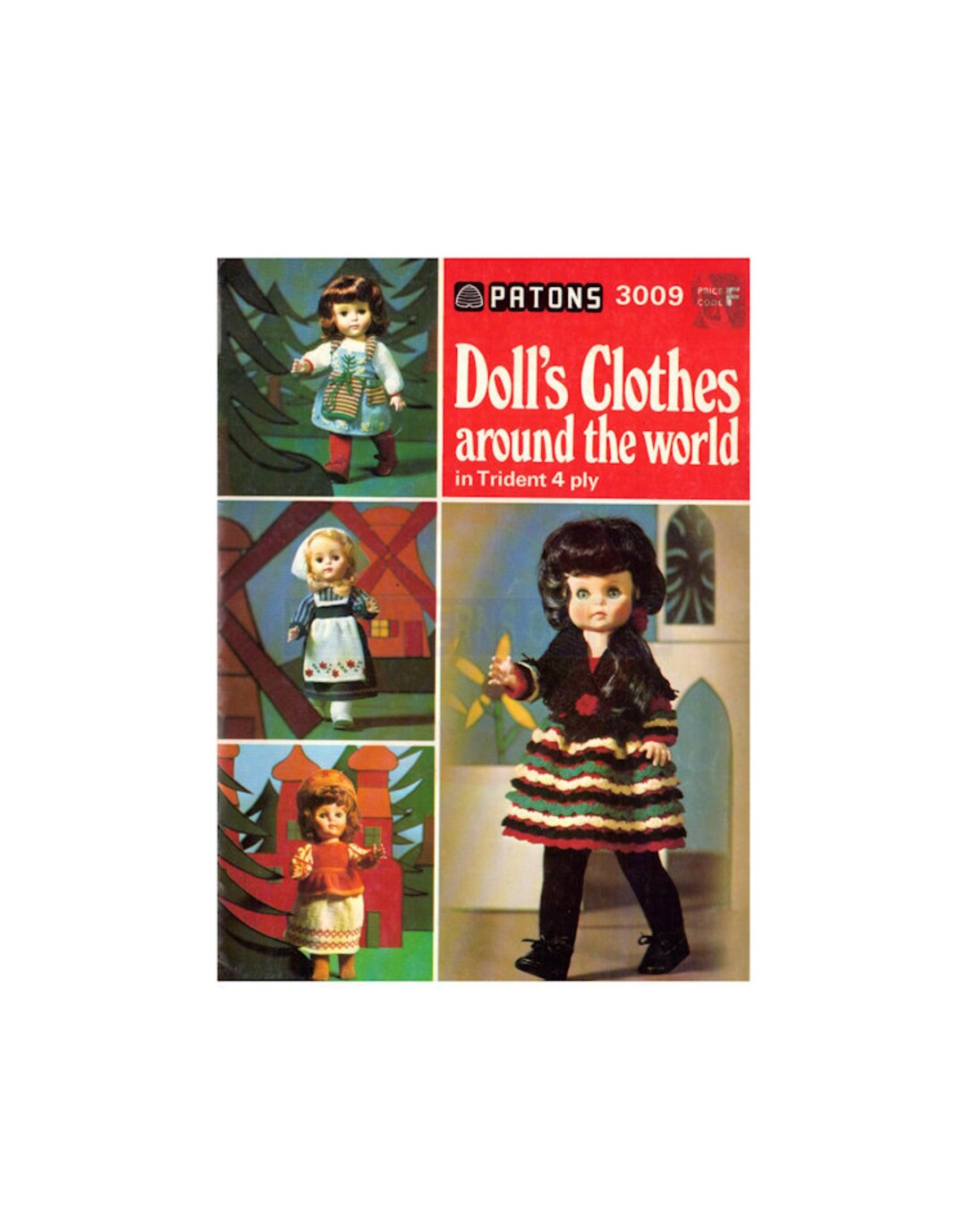 Vintage 70s Crocheted Doll Clothes Patterns for 18 Inch/45.7 Cm Dolls ...