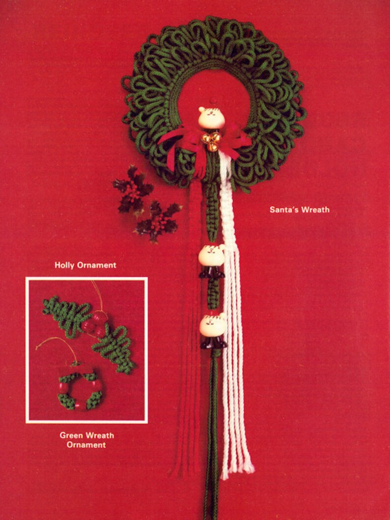 Macramé Holiday III 19 Vintage Macrame Christmas Patterns Instant ...