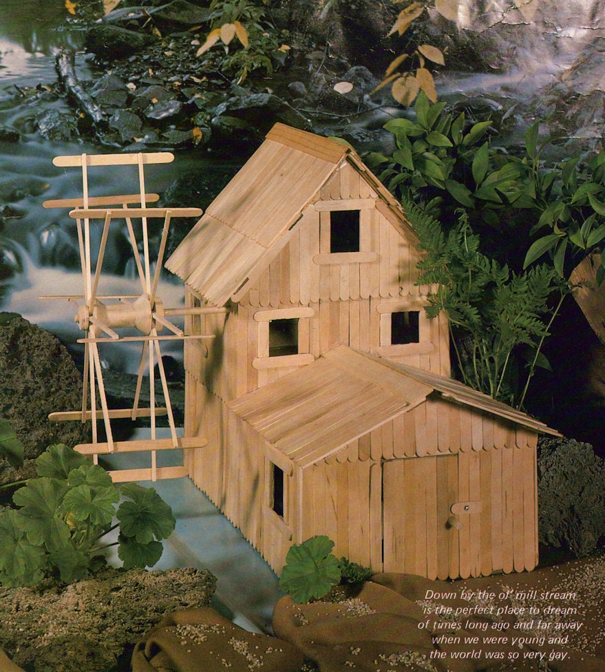 Building With Craft Sticks 1977 - Patterns to Create Craft Stick ...