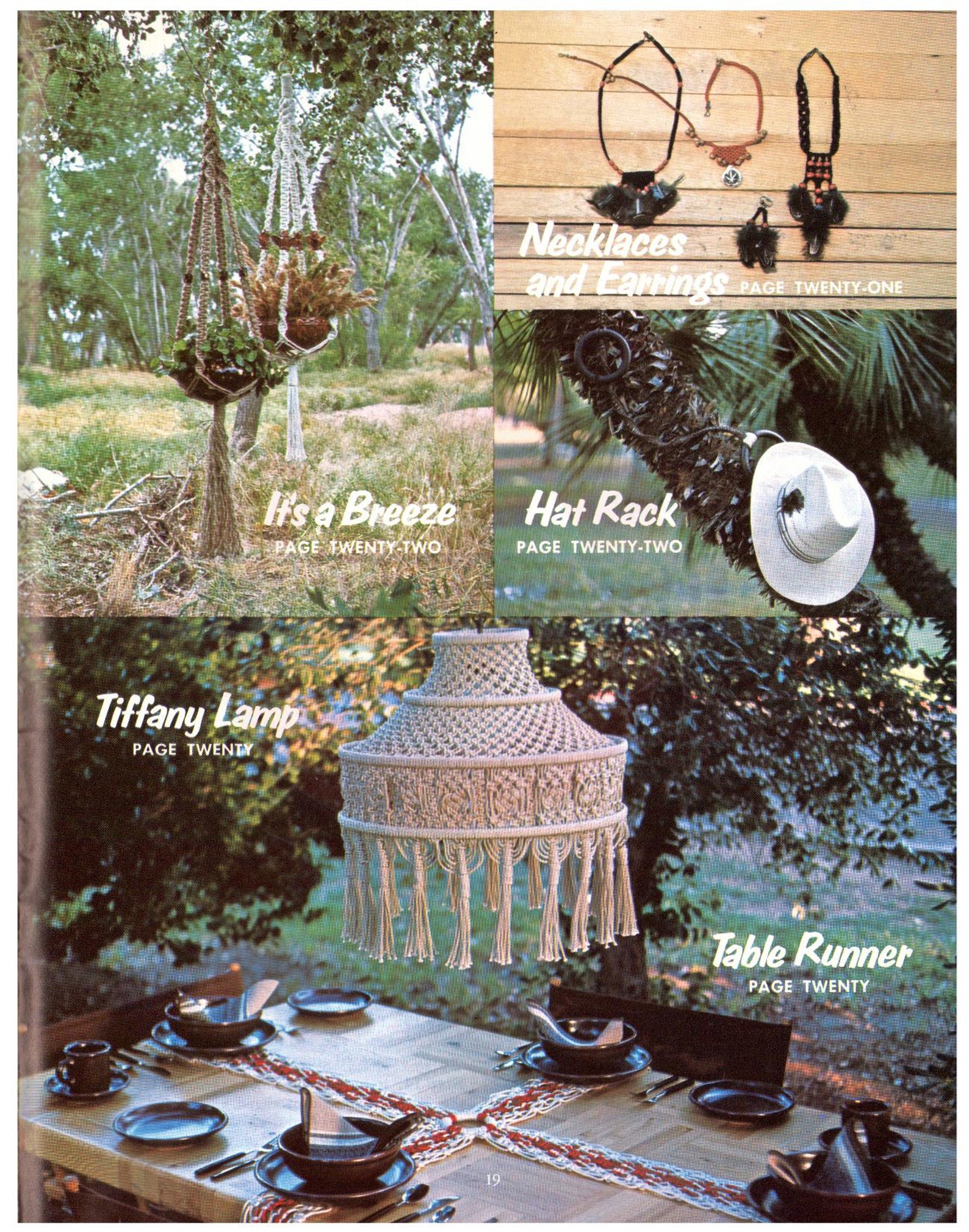 Macramé Unlimited 22 Vintage 70s Macrame Patterns Instant - Etsy