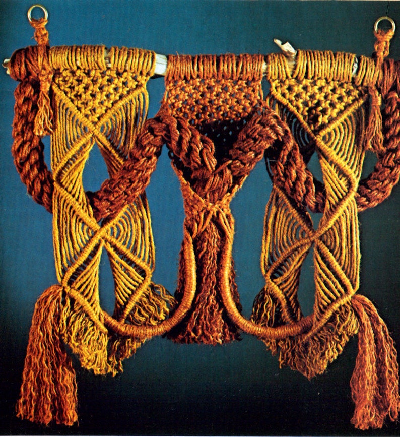 Medley of Macramé Vintage 70s Macrame Projects Instant | Etsy