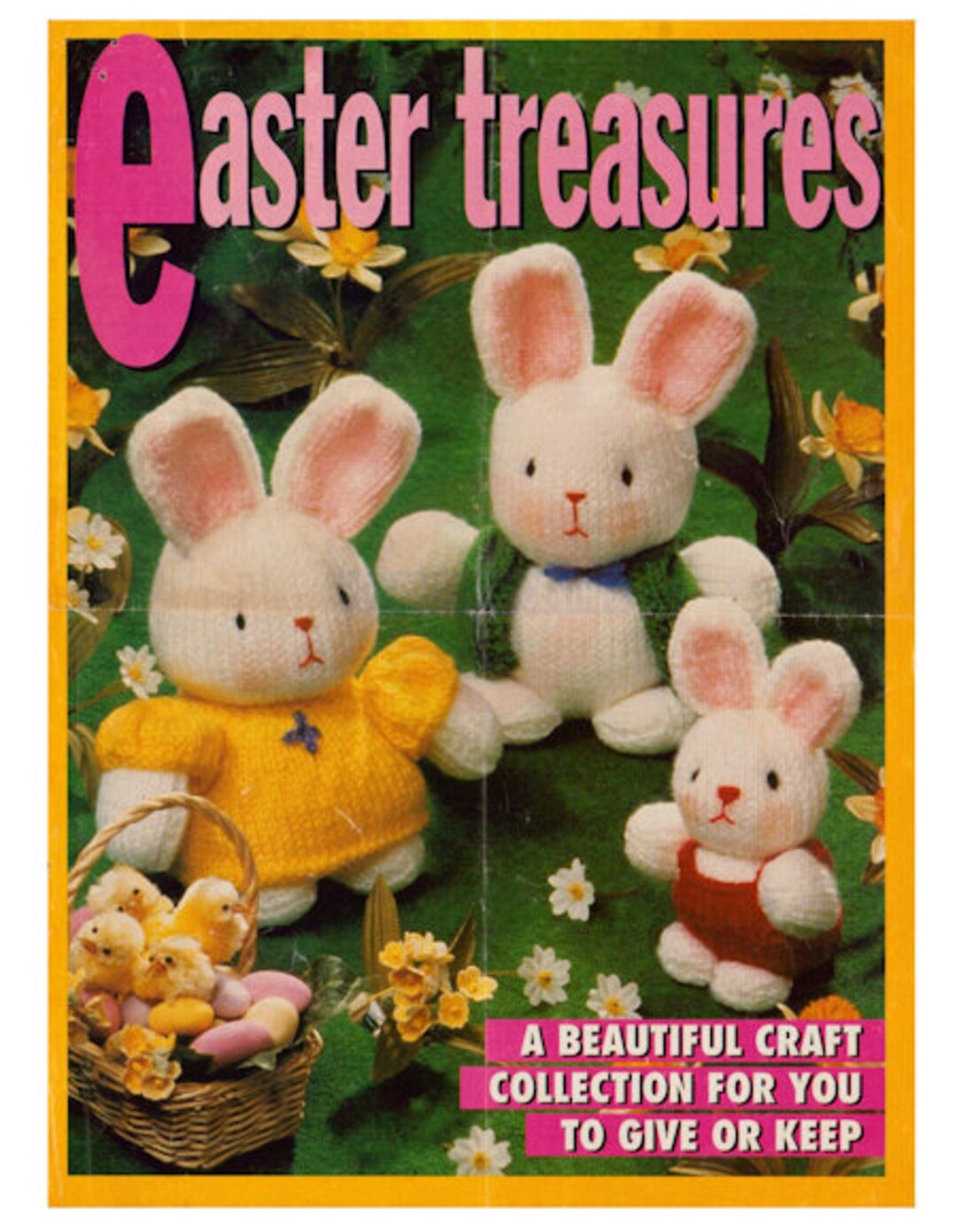 Knitted Mr, Mrs and Baby Bunny Patterns, Instant Download PDF 3 Pages ...