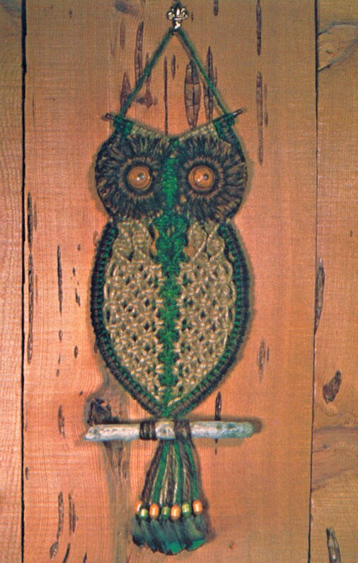 Macramé Forms and Figures - 19 Vintage Macrame Owl, Fish, Clown, Santa ...