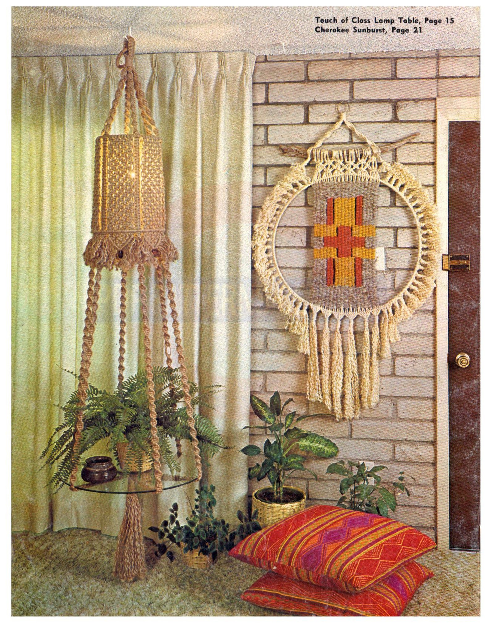 Macramé Today 14 Vintage 70s Macrame Patterns Instant - Etsy