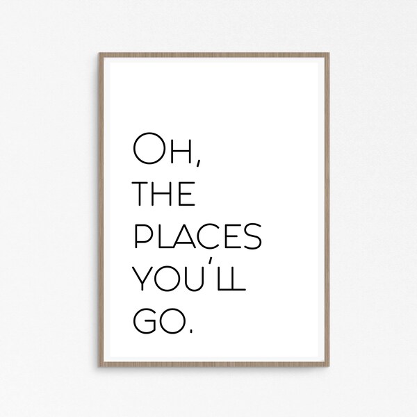 Oh the Places You'll Go Wall Art - Etsy