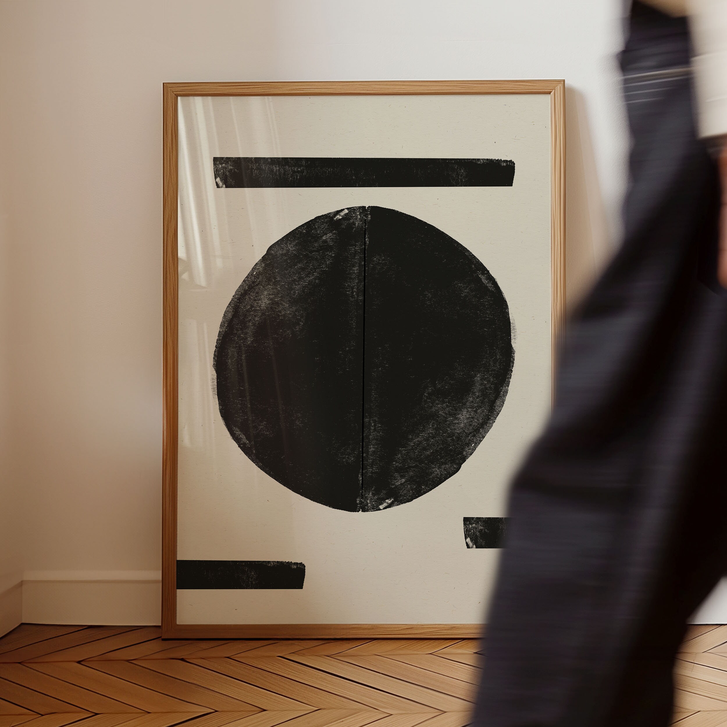 Mid-century Modern Circle Abstract Art Print (instant Download) - Etsy