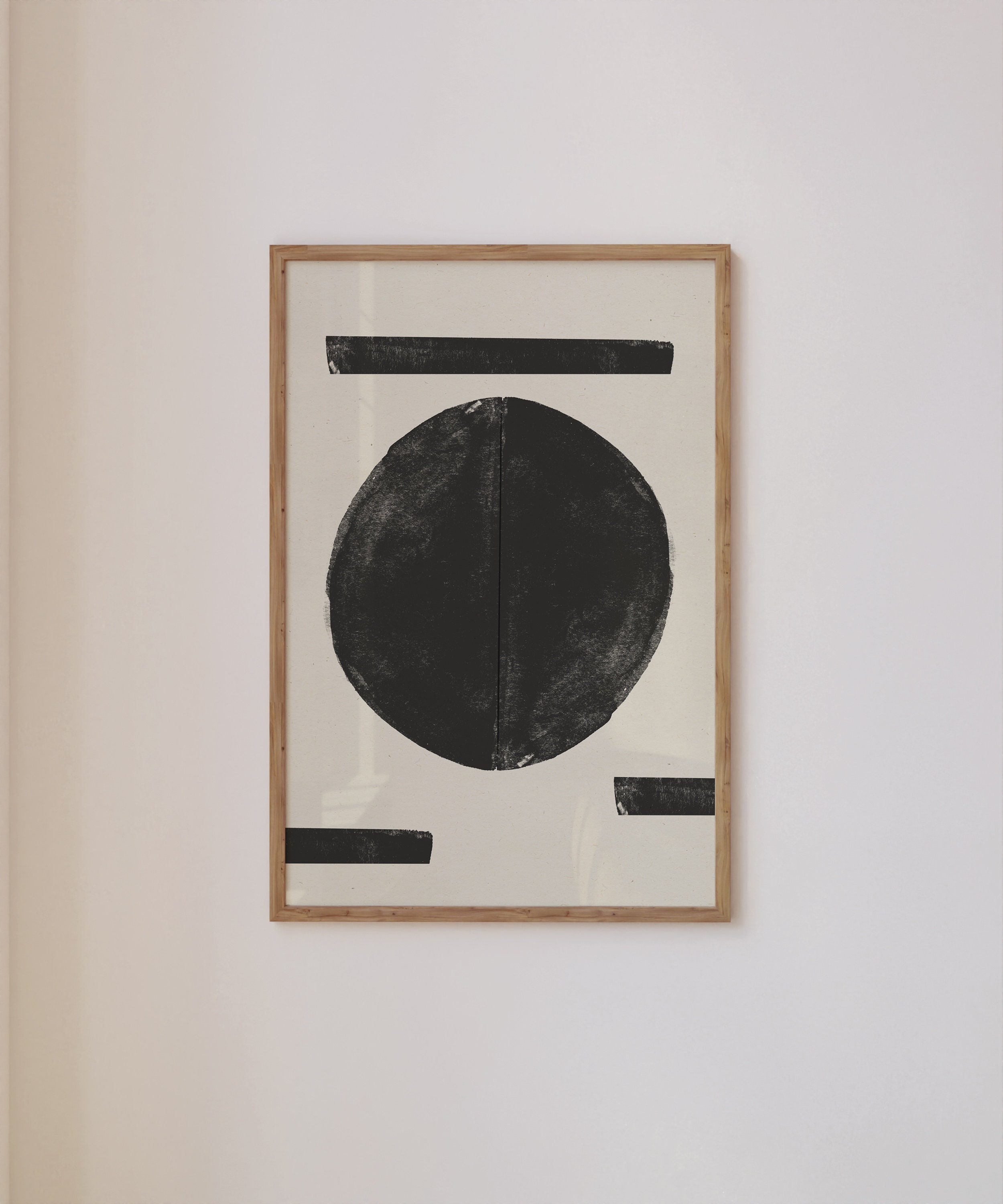 Mid-century Modern Circle Abstract Art Print (instant Download) - Etsy