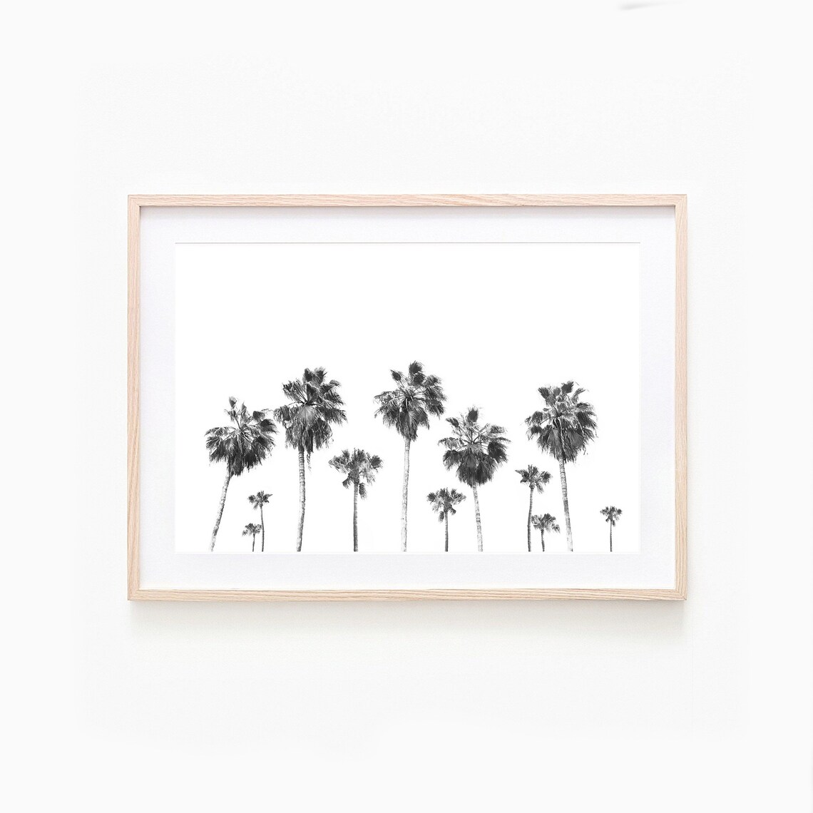 Palm Tree Print Palm Tree Art Black and White Palms | Etsy