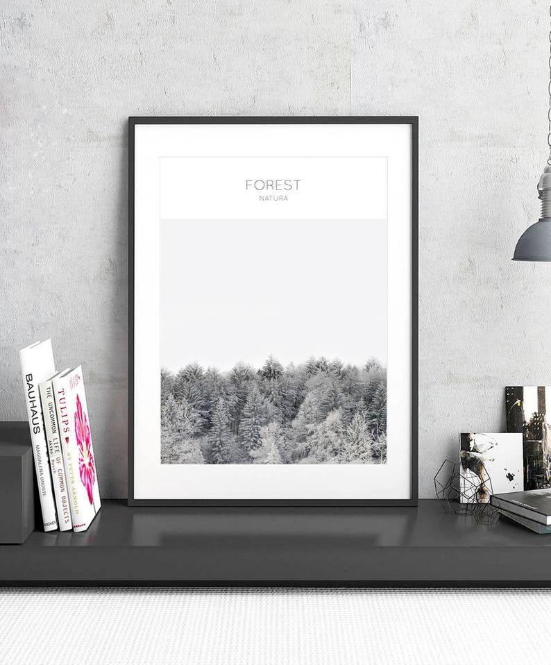 Forest Print Art Forest Print Nature Prints Landscape | Etsy