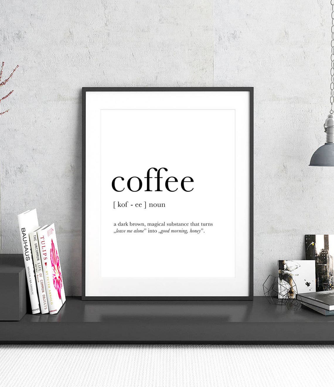 Kaffee-Druck Kaffee Definition Druck Kaffee Poster Kaffee | Etsy