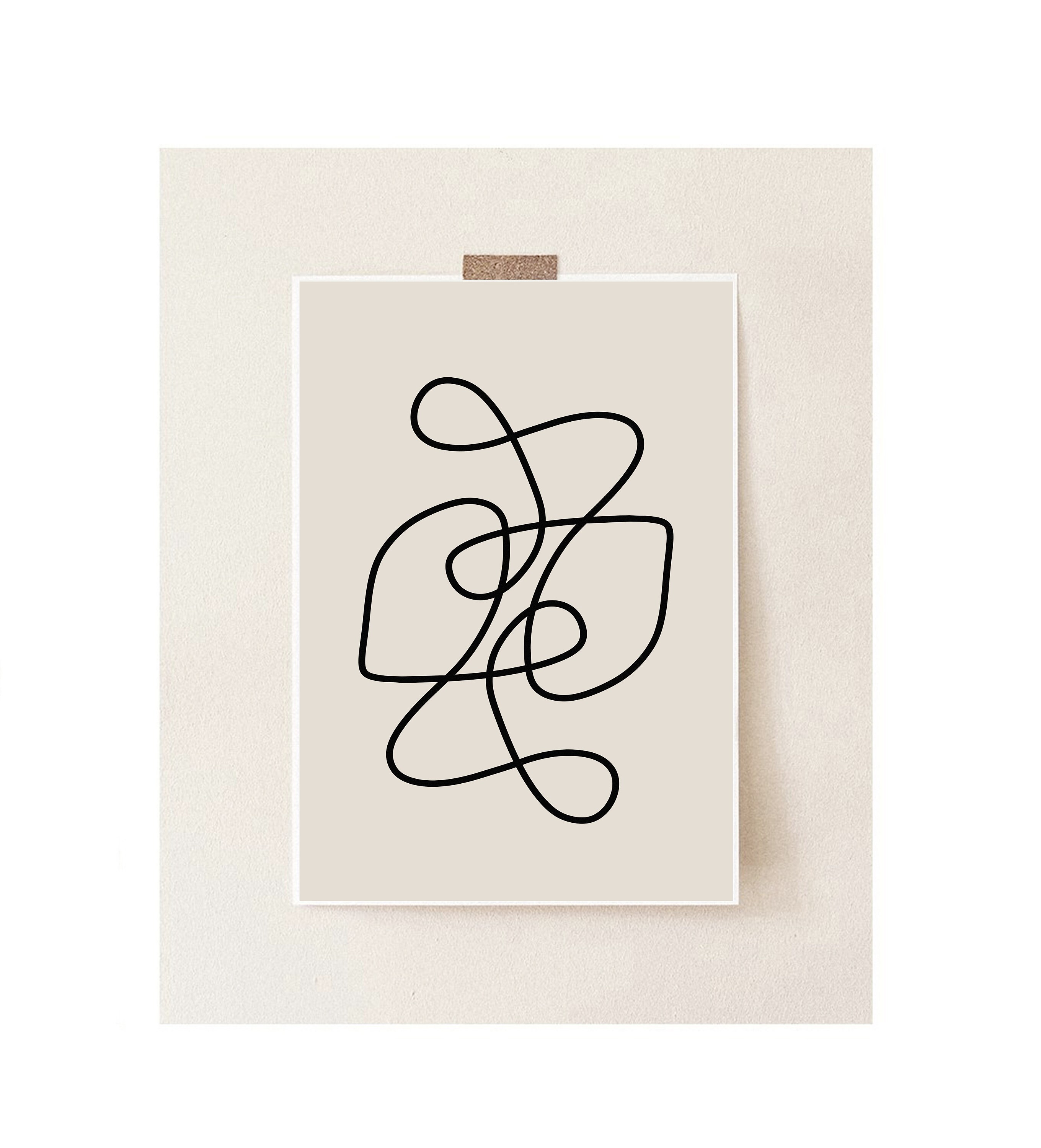 Wall Decor Minimalist Line Art Minimal Line Drawing - Etsy