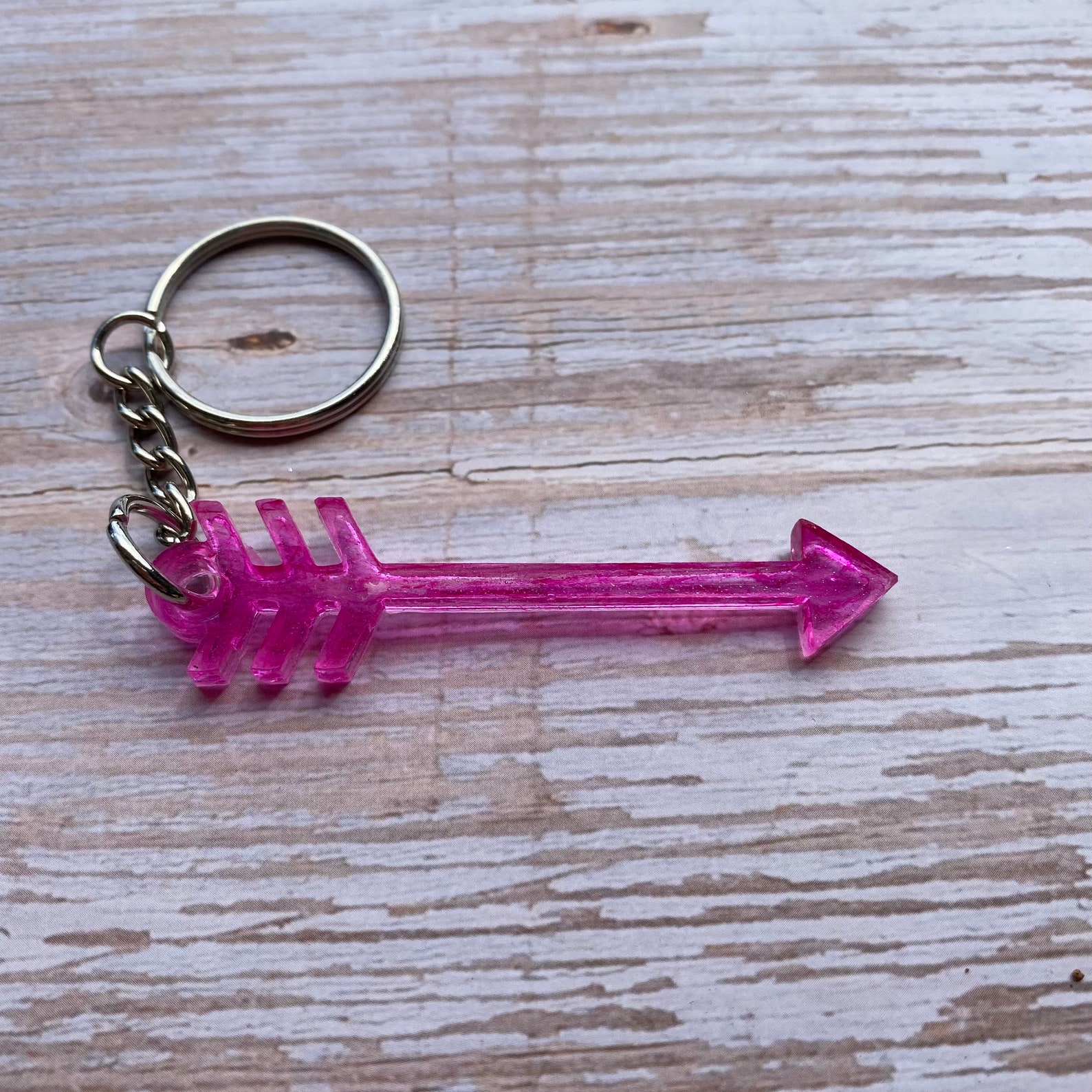 Arrow Resin Keychain | Etsy