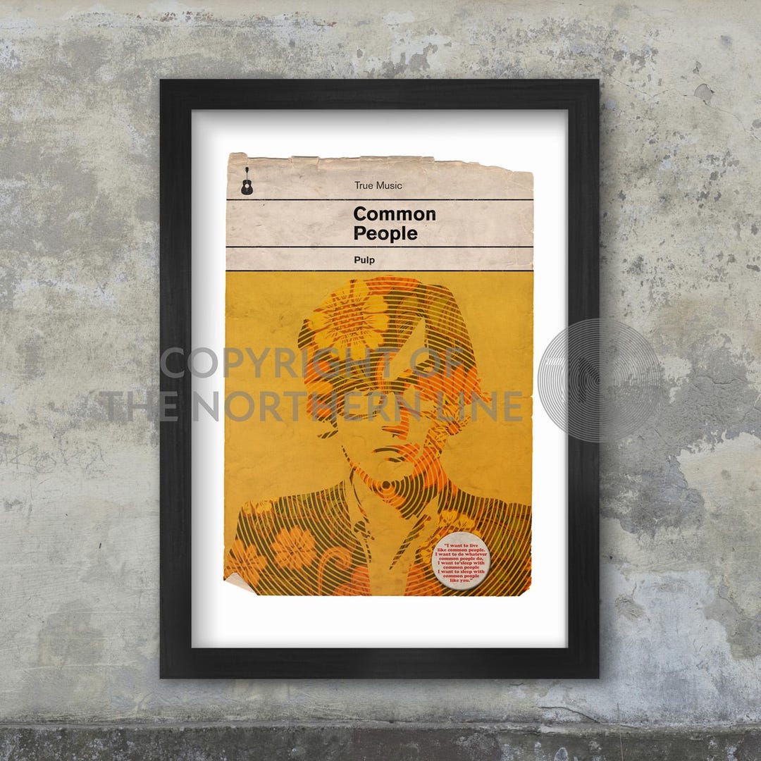 Pulp - Common People Poster Print - Etsy