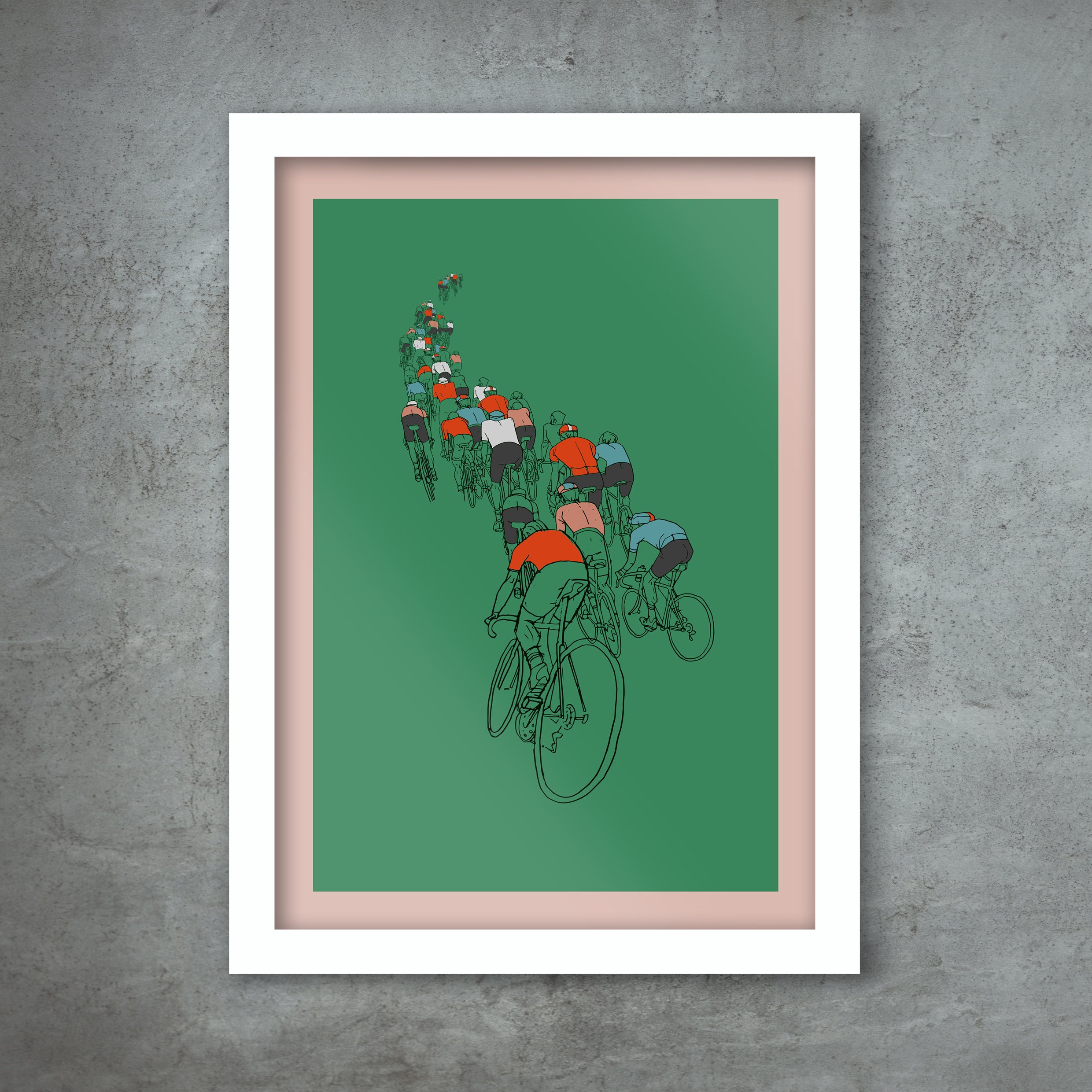 The Peloton Cycling Poster Print - Etsy