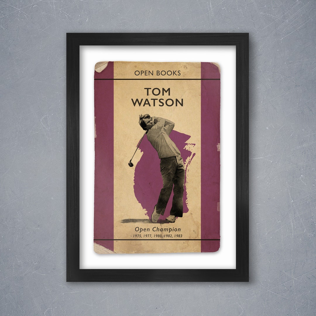 Tom Watson 'open Books' Golf Poster Print - Etsy