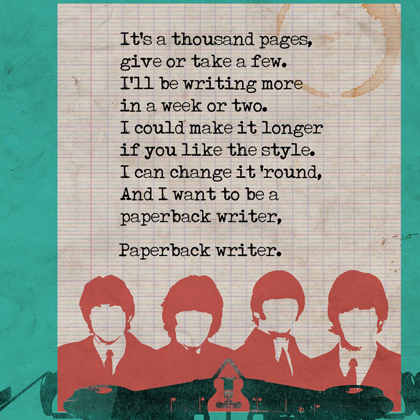 The Beatles Paperback Writer Book Jacket - Etsy
