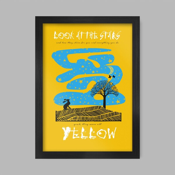 Coldplay Yellow - Etsy