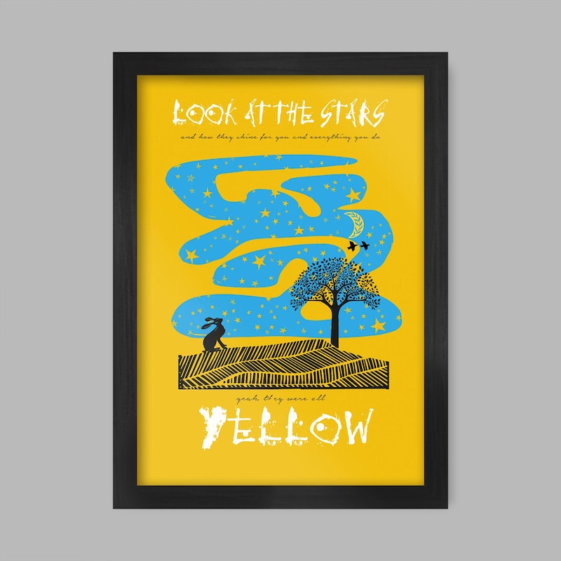 Coldplay Yellow - Etsy