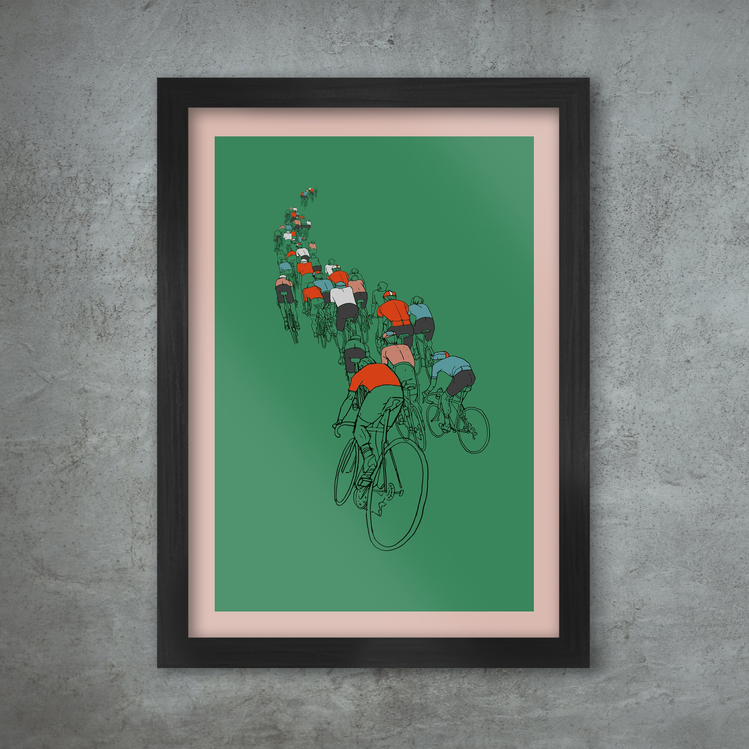 The Peloton Cycling Poster Print - Etsy