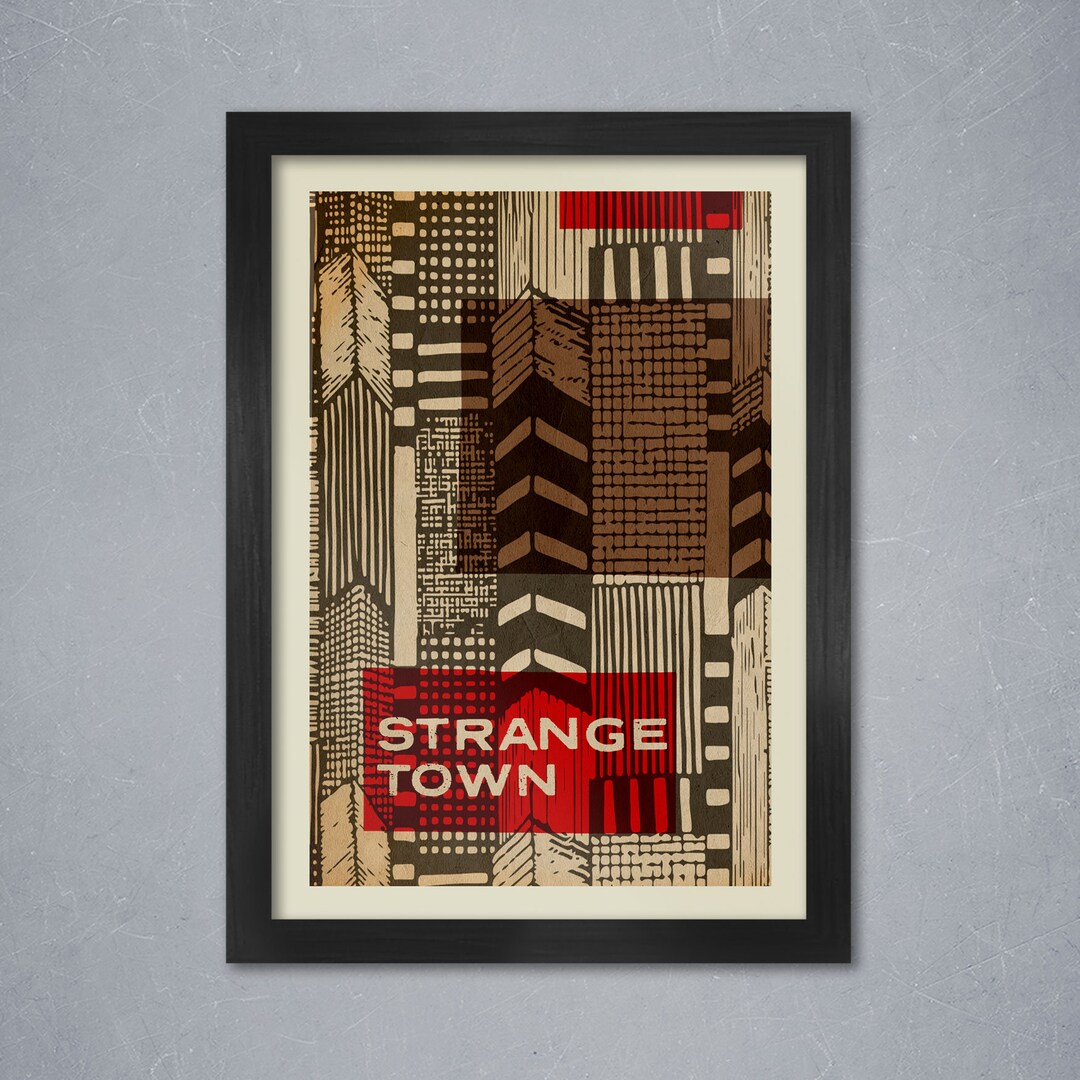 Strange Town - Music Poster Print - Etsy