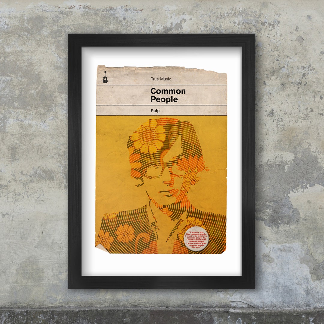 Pulp - Common People Poster Print - Etsy