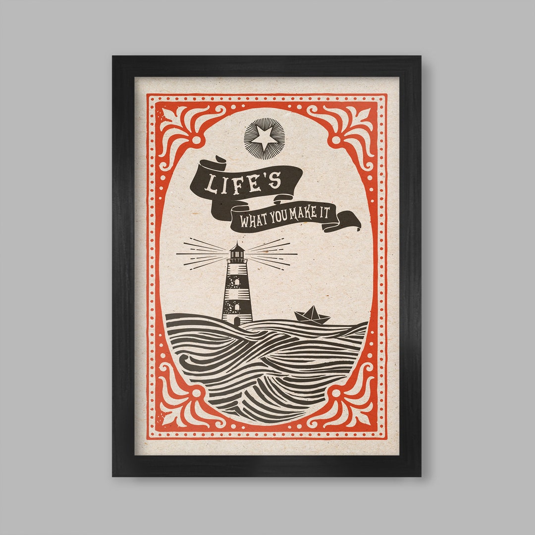 Life's What You Make It - Music Poster Print. - Etsy